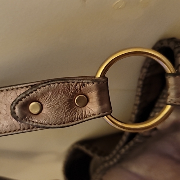 Treesje | Bags | Treesje Metallic Gold Rawhide Tote | Poshmark